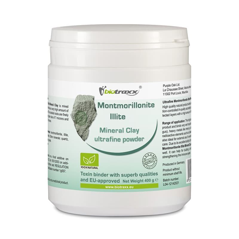 Montmorillonit Illit ultrafeine Mineralerde, 400g
